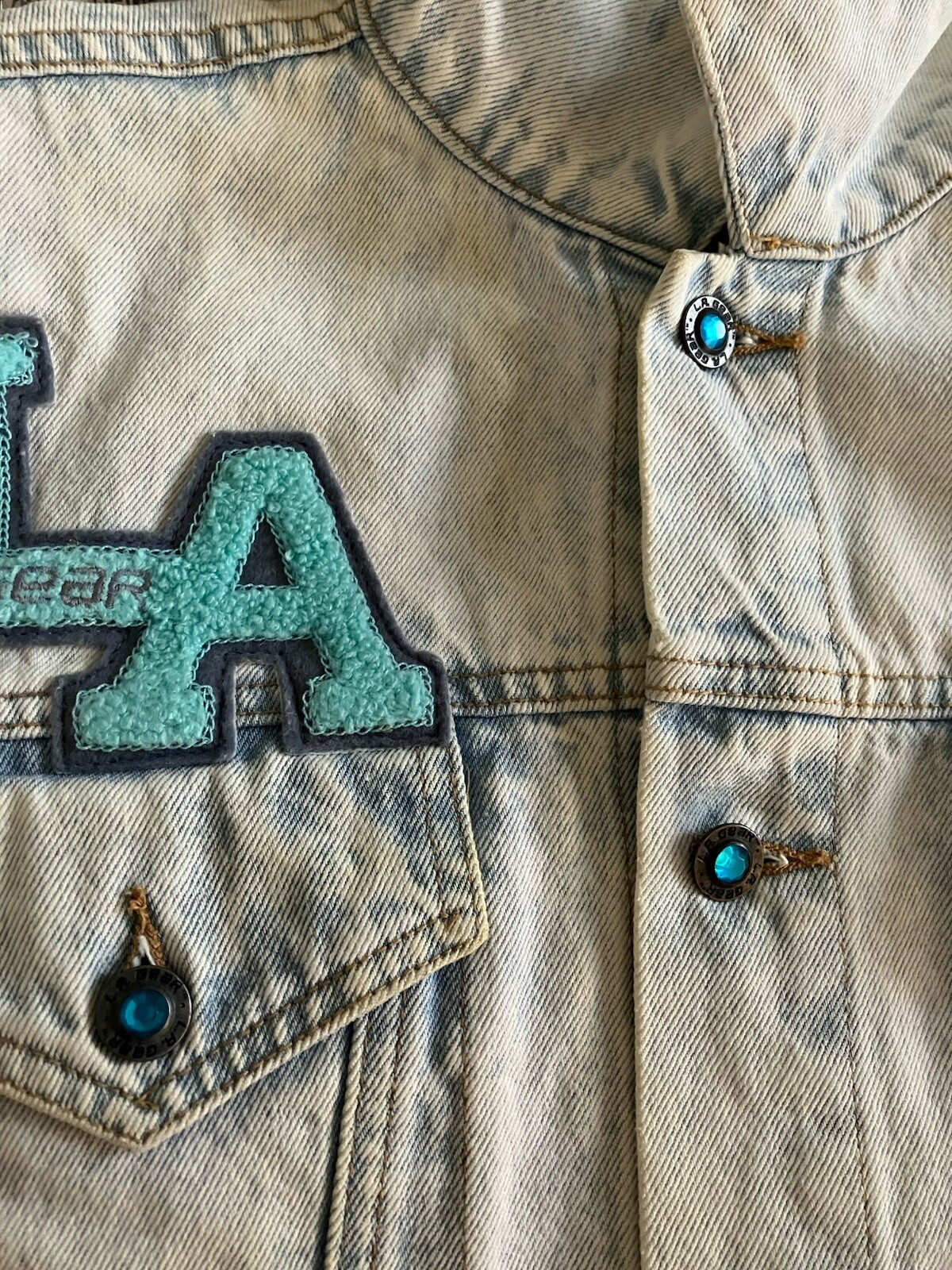 Vintage LA Gear Original Jean Essential Denim Jacket Women’s L | eBay