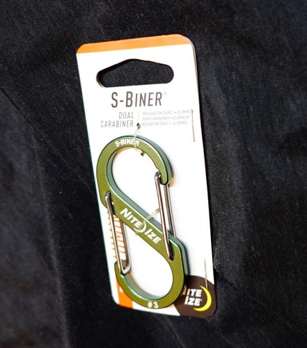 Nite Ize S-Biner Dual Carabiner Aluminum Key Chain - Olive Green - SBA3 ...