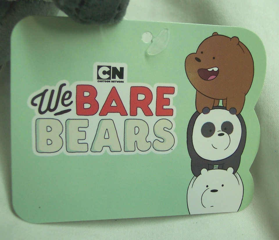 Cartoon Network WE BARE BEARS Panda Bear 7" Plush STUFFED ANIMAL Toy ...