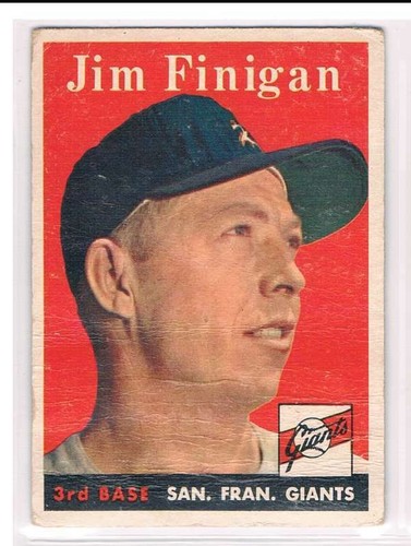 1958 Topps #136 Jim Finigan San Francisco Giants | eBay