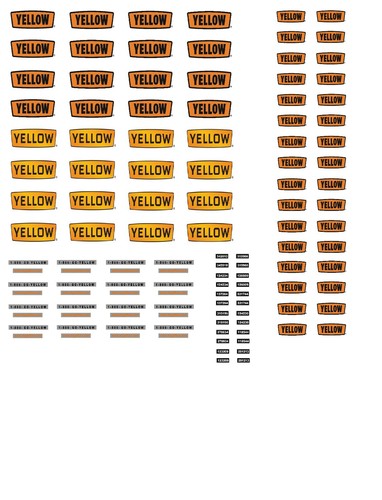 HO Scale Truck / Trailer Decals. " Yellow Freight " | eBay