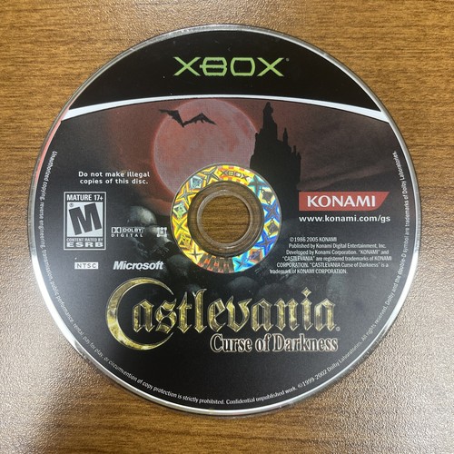 Castlevania Curse of Darkness Microsoft Xbox, DISC ONLY - TESTED ...