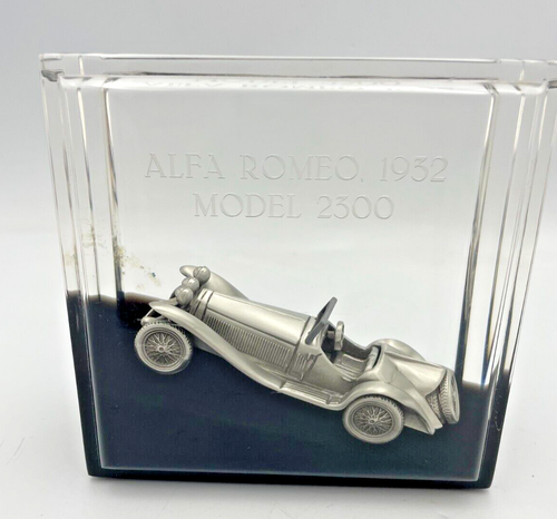 Vintage 1932 Alfa Romeo Model 2300 Clear Lucite paper wright Numbered ...