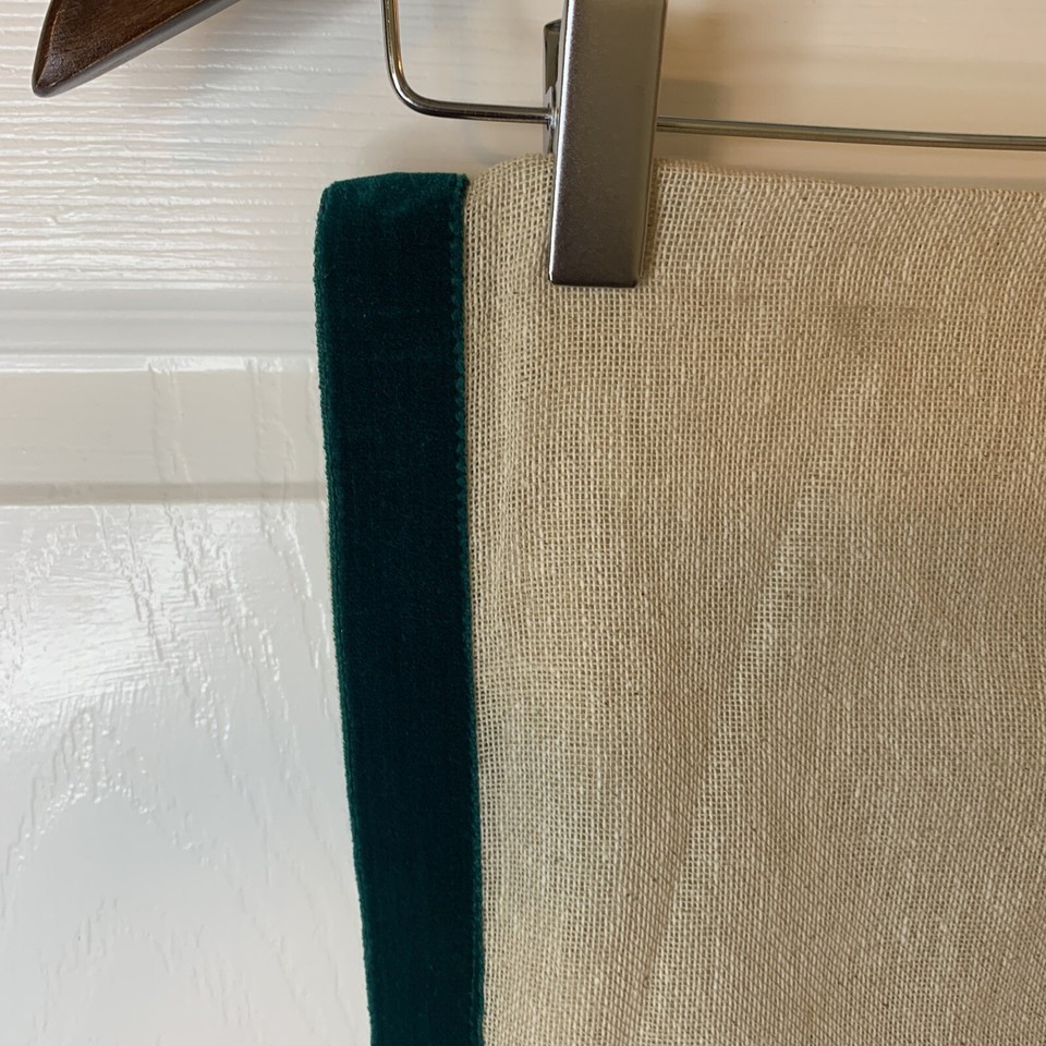 Table Runner W/Velor Hunter Green Border 6ft Long Never Used | eBay