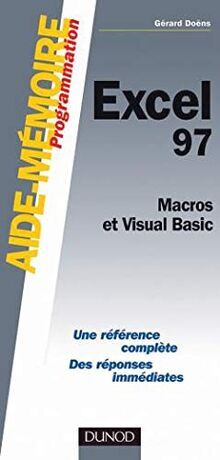 Aide-mémoire, Excel 97. Macros et Visual Basic von ... | Buch | Zustand sehr gut | eBay.de