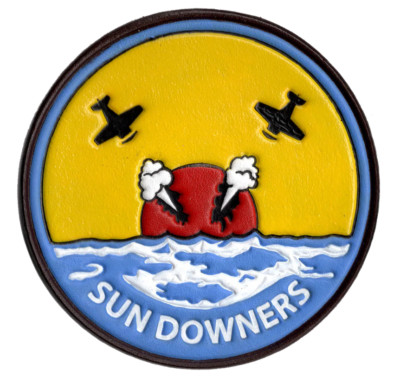 4.5" NAVY VFC-111/VF-111 SUNDOWNERS COLOR LEATHER PATCH | eBay