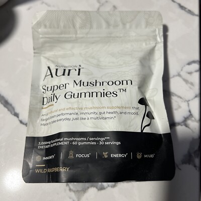 Auri Super Mushroom Gummies - All-in-One Daily Supplement 60 Gummy - 03 ...