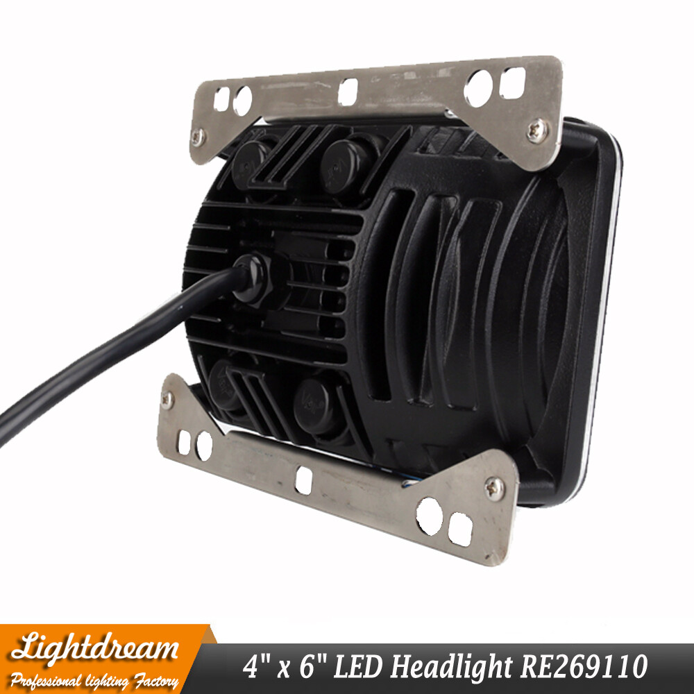 4x6 60W Led Front Headlights For AGCO Allis Tractors: 9130, 9150, 9170 ...