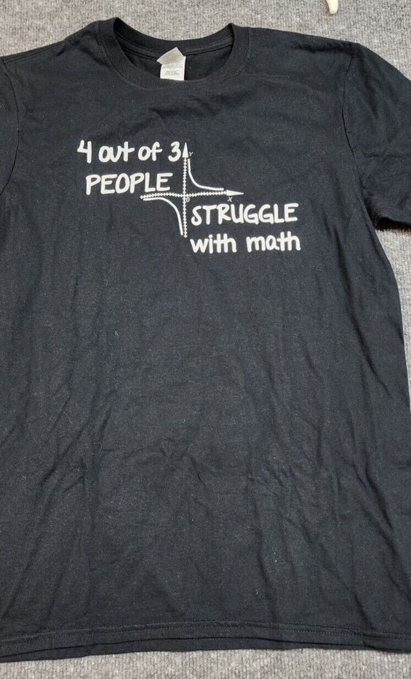 4 Out of 3 People Struggle With Math T-Shirt Funny Sarcastic Humor Tee ...