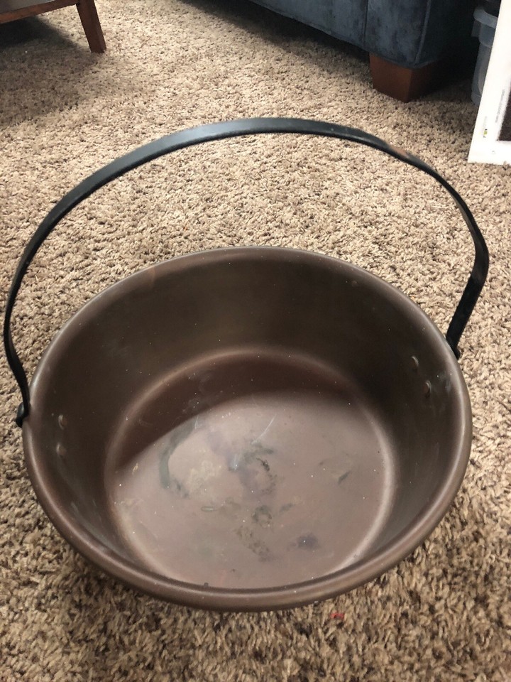 Vintage Brass Kettle Pot with Handle | eBay