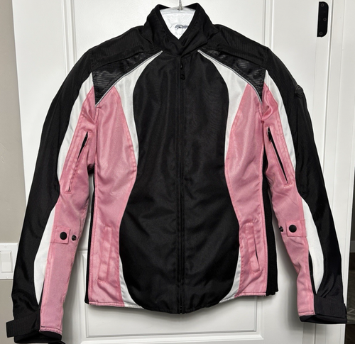Bilt Lined Armor Padded Full Zip Motorcycle Riding Jacket- Women's ...