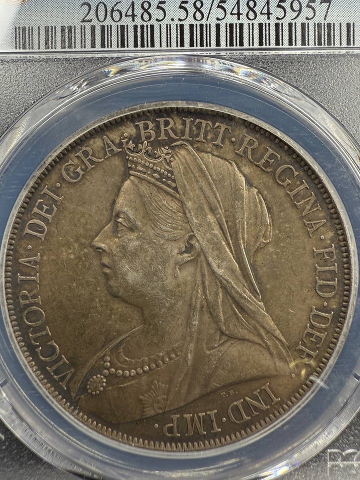 NobleSpirit HIGHLY DESIRABLE Great Britain 1900 Crown S-3937 LXIV Edge ...