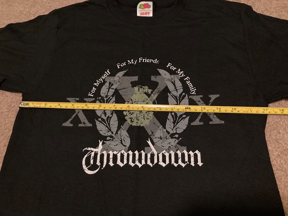 NEW Throwdown Shirt S Vintage Hardcore Hatebreed Terror Haymaker ...