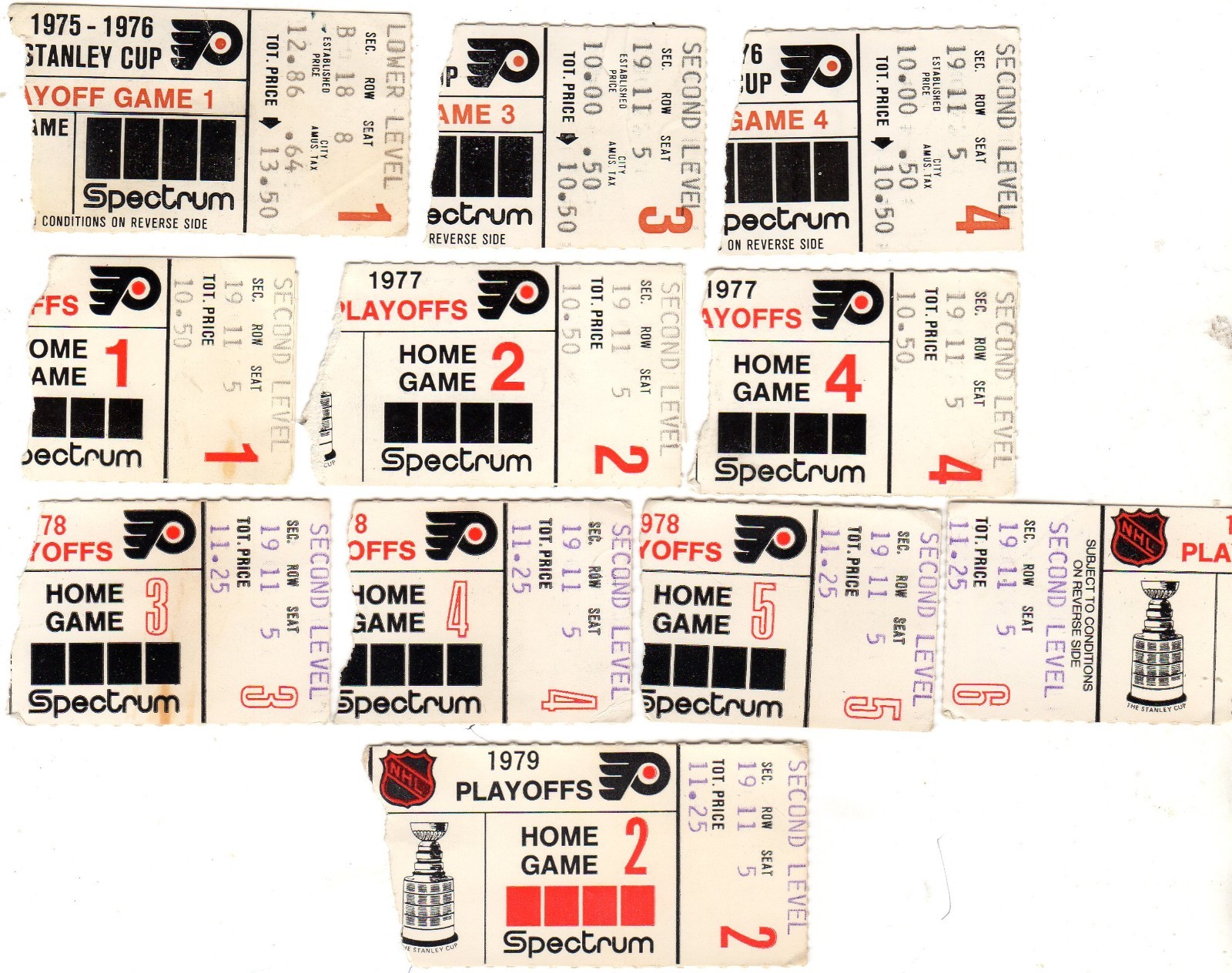 1970s and 1980s PHILADELPHIA FLYERS PLAYOFF TICKET STUB - PICK ONE | eBay