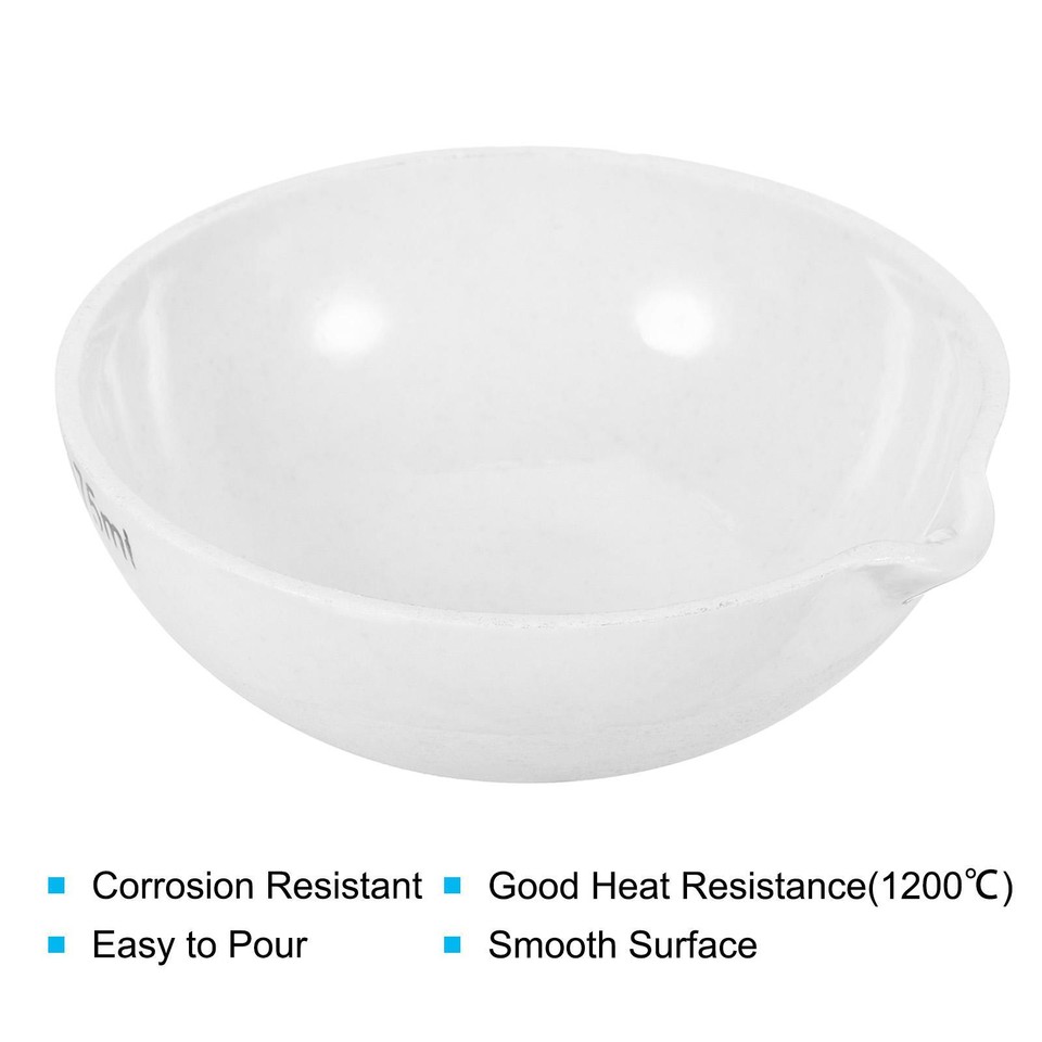75ml Crucible Dish Ceramic Evaporation Bowl Cup for Melting Casting ...
