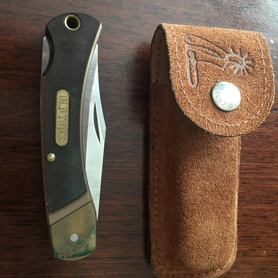 OLD TIMER KNIFE 5 inch lock back USA made | eBay