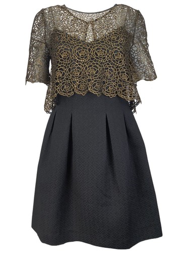 ERIN Women's Black Embroidered Upper Dress #41111964390 4 NWT | eBay