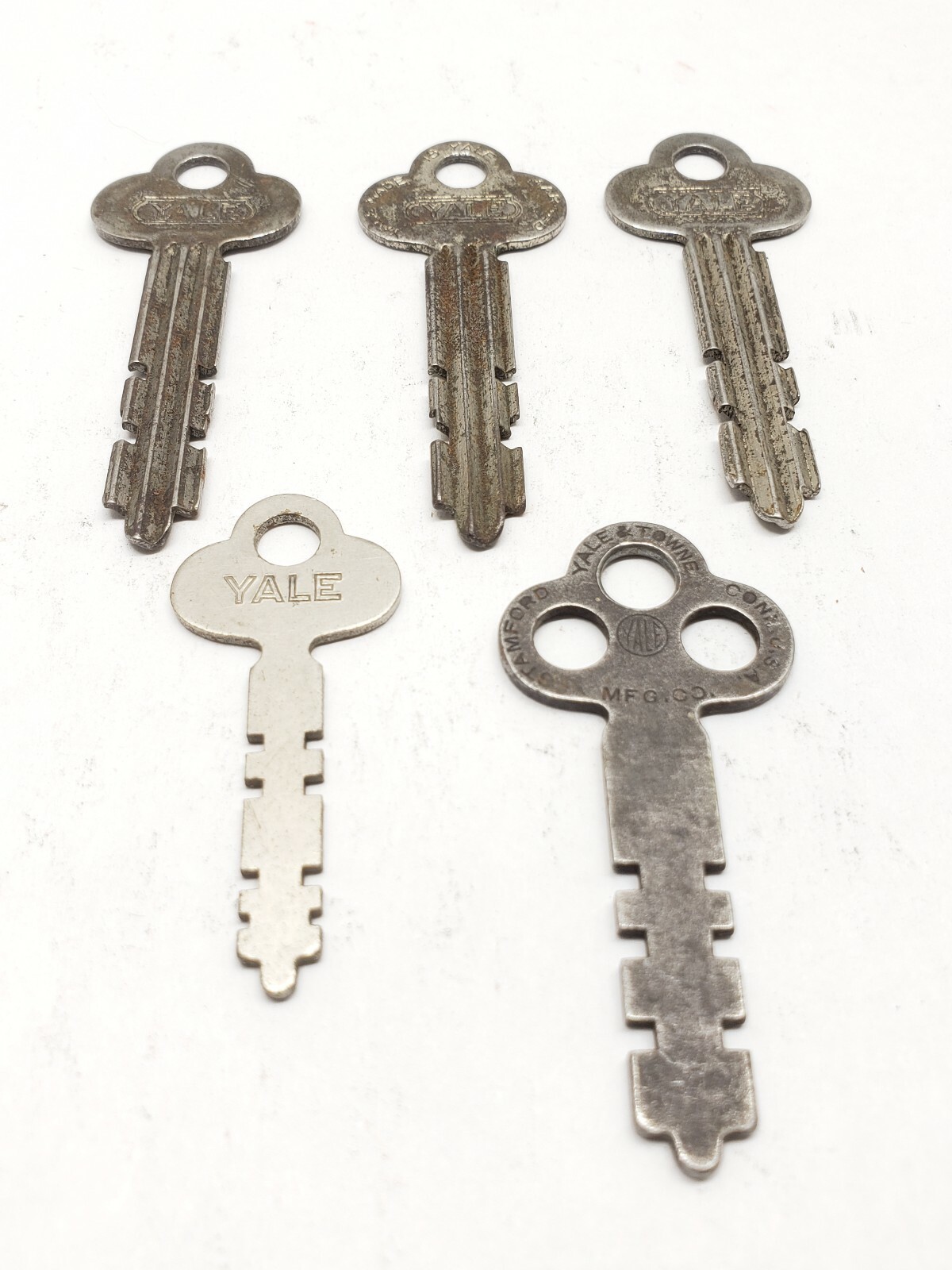 Yale Brand antique bit / skeleton keys, set of 5, locksmith | eBay