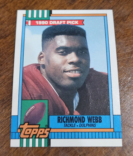 1990 Topps Football Richmond Webb Rookie Card #316 | eBay