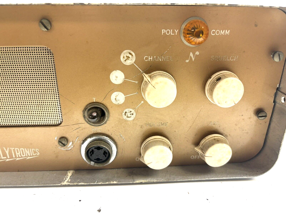 Vintage Polytronics Poly-Comm Tube CB radio- Untested - No Cord ...