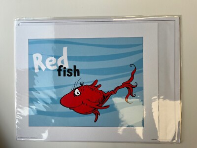 Dr. Seuss "Red Fish" - Art Print | eBay