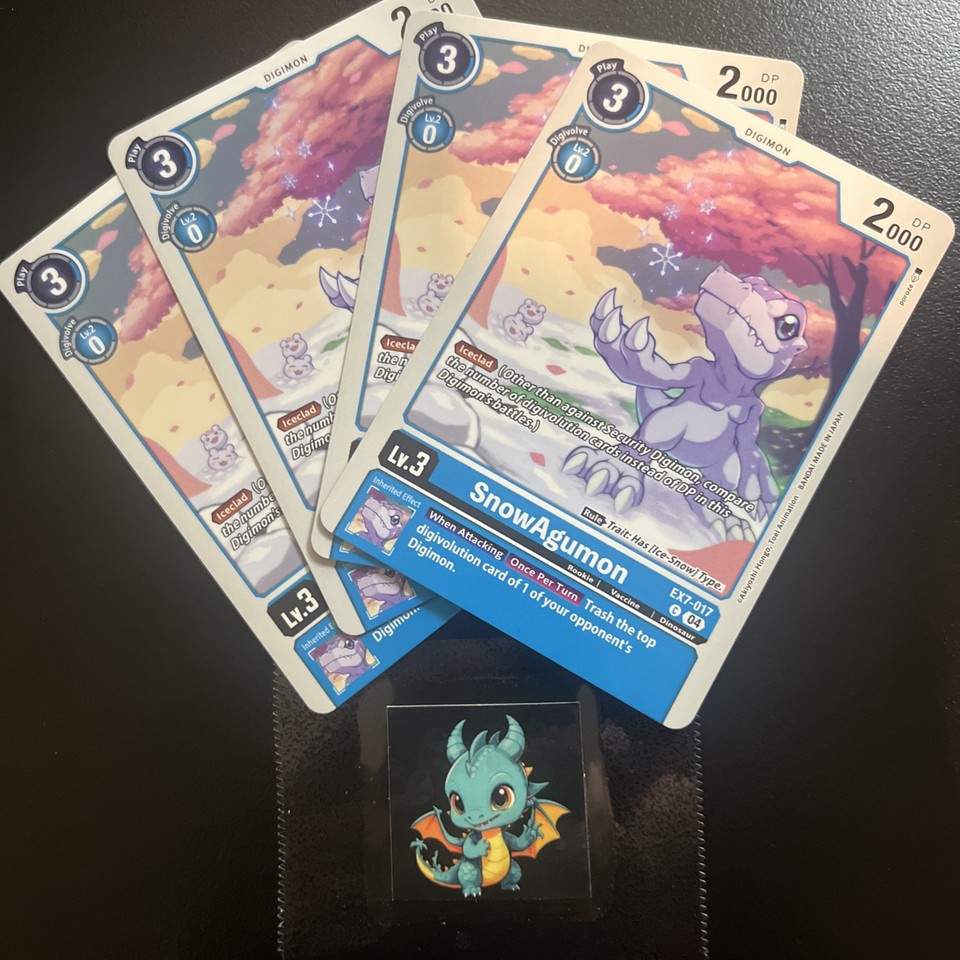Digimon Card Game Playset SnowAgumon EX7-017 Digimon Liberator | eBay