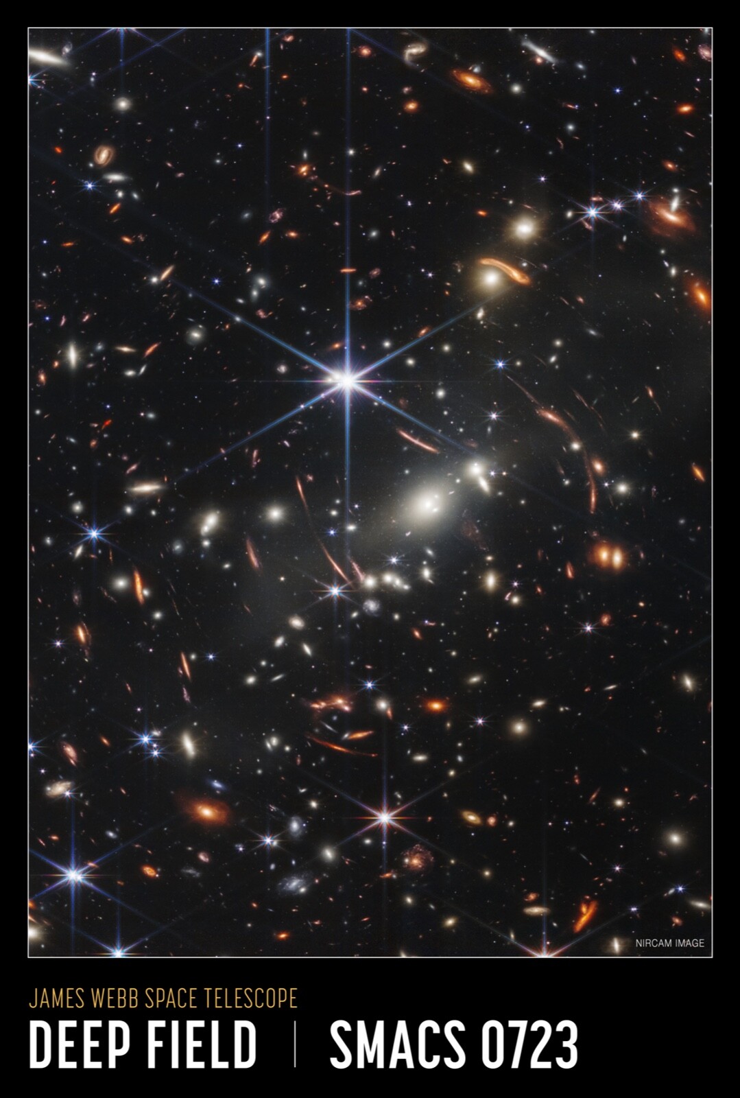 JAMES WEBB SPACE TELESCOPE *2X3 FRIDGE MAGNET* NASA DEEP FIELD SKY ...