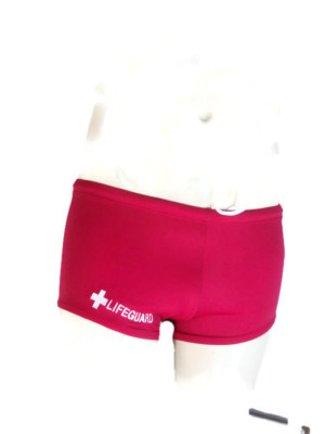 LIFEGUARD - RED Low Rise Boxer Cut Swimwear by Over Easy Down Under ...