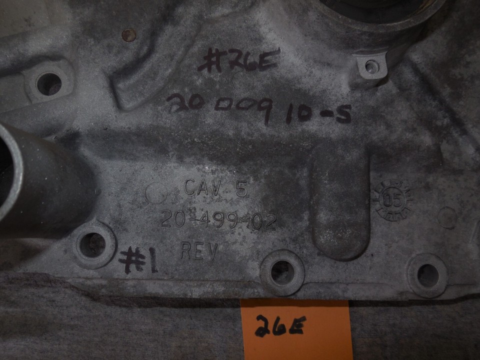 Kohler Courage SV600 Closure Plate Assembly 20 009 10-S W/ CAST #20 499 ...