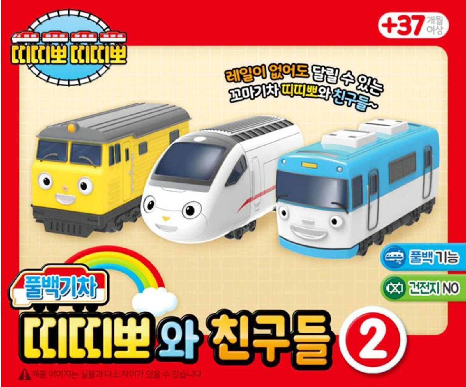 TITIPO & Friends Pullback Gear Mini Train Car Toy-Series 2/ Eric,Loco ...