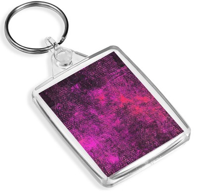 Grunge Hot Pink Keyring - IP02 - Purple Pattern Texture Girls Cool Gift ...