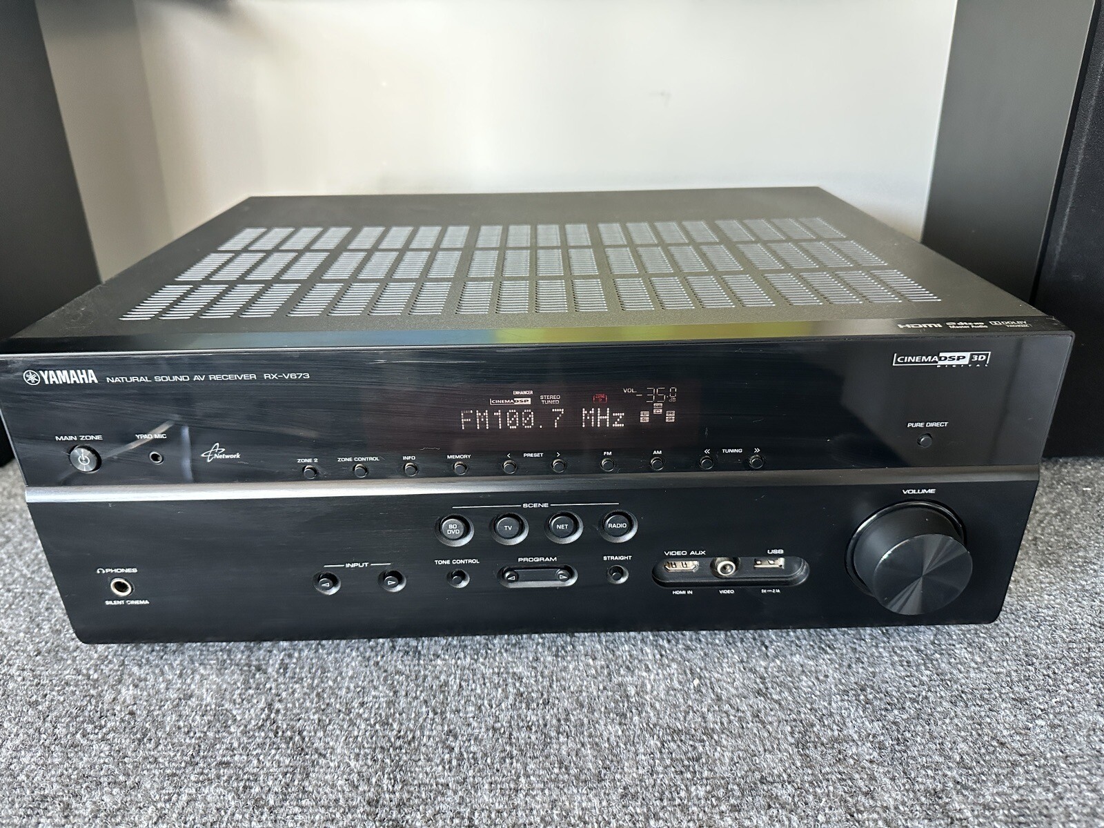 Yamaha RX-V673 7.2 Channel A/V Receiver - Black 799422987814 | eBay