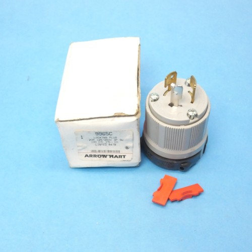 Arrow Hart 9965C Locking Male Plug Non-NEMA 2P/3W 20 Amp 125/250 VAC | eBay
