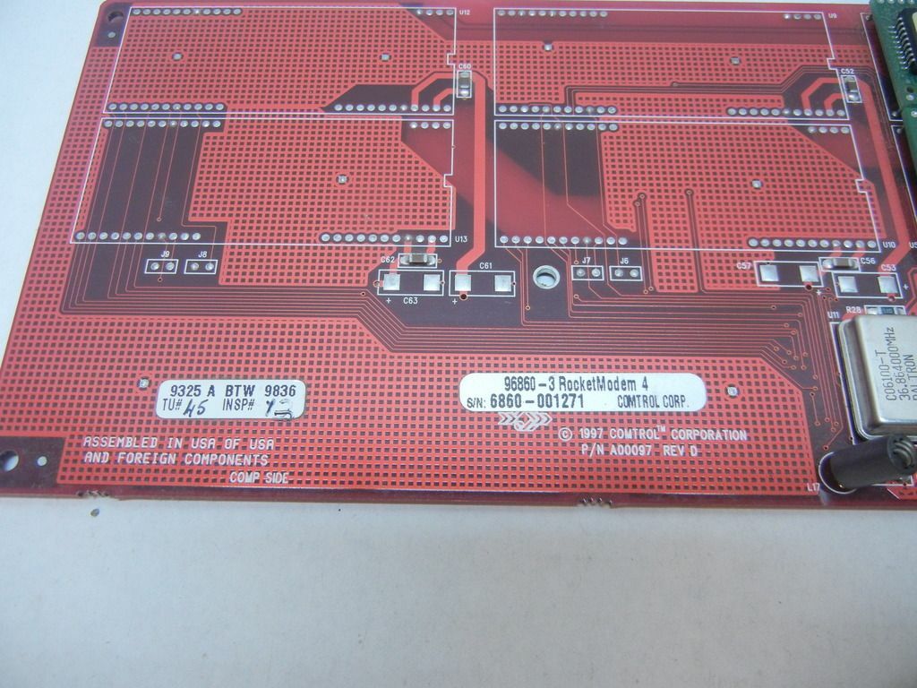 COMTROL 5302305 ROCKETMODEM 4 IV PORT UPCI 96860-3 PCI UNIVERSAL ROCKET ...