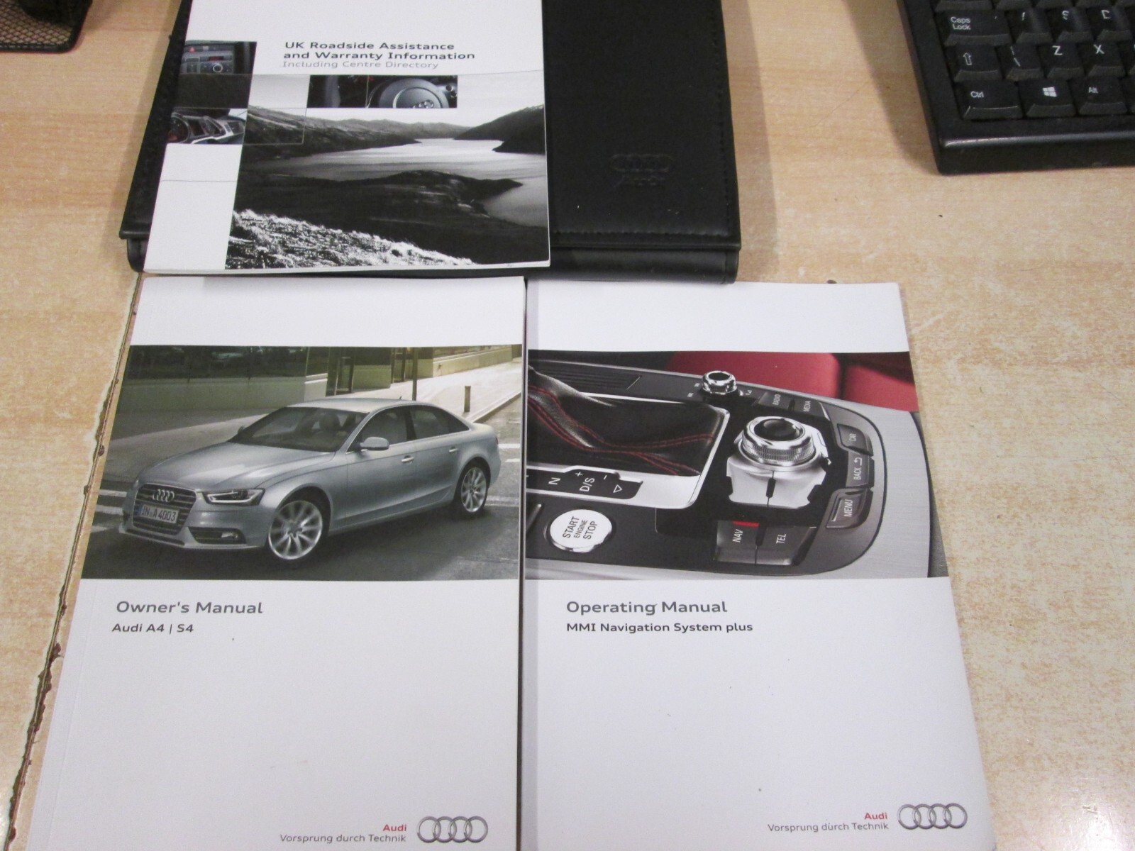 Audi A4 S4 saloon owners manual handbook pack 2012-2015 INC MMI SAT NAV ...