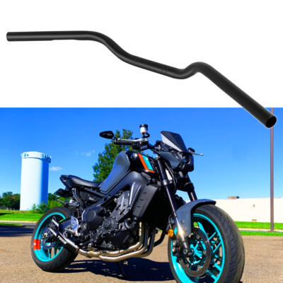7/8" 22mm Handle Bar Drag Handlebar Black For Yamaha MT-07 MT-09 MT-03 ...