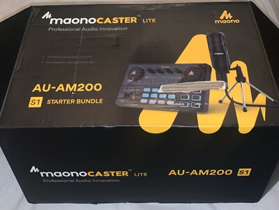 MaonoCaster Lite Podcasting Console, Mixer Dual Mic Input Effects ...