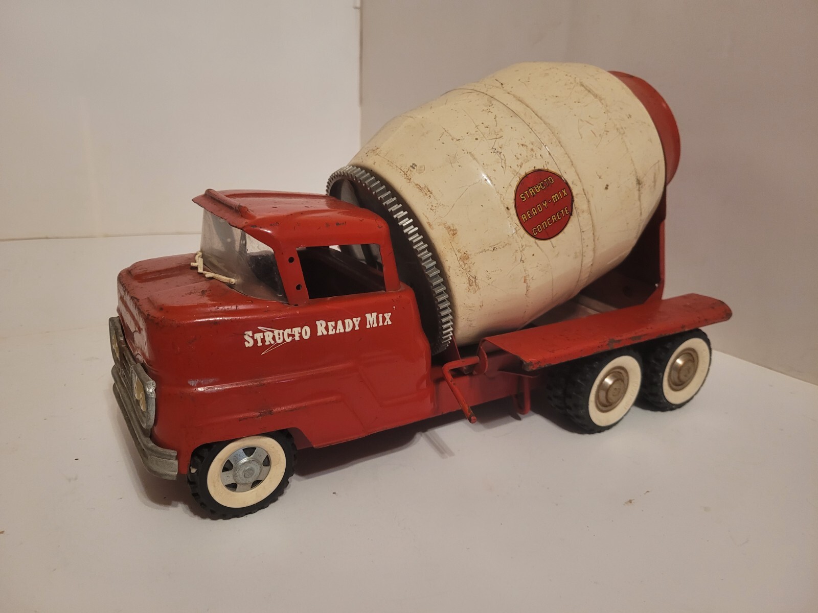 Vtg 1950s Structo Ready Mix Concrete Mixer Cement Truck Red | eBay