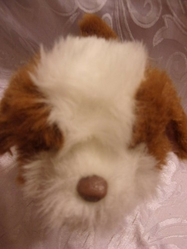 Fur Real Friends Brown White Puppy Dog 10" Interactive Realistic FRF ...