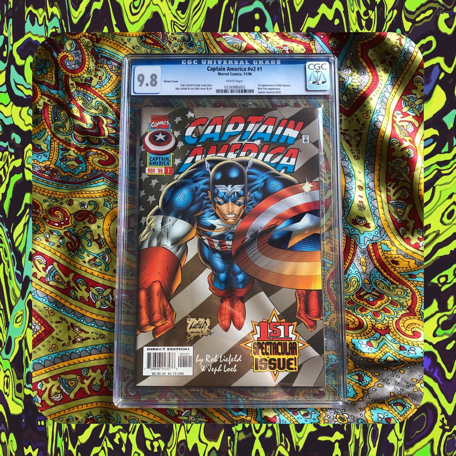 Captain America V2 #1 CGC 9.8 First App Rikki Barnes 1996 🔥 Marvel ...