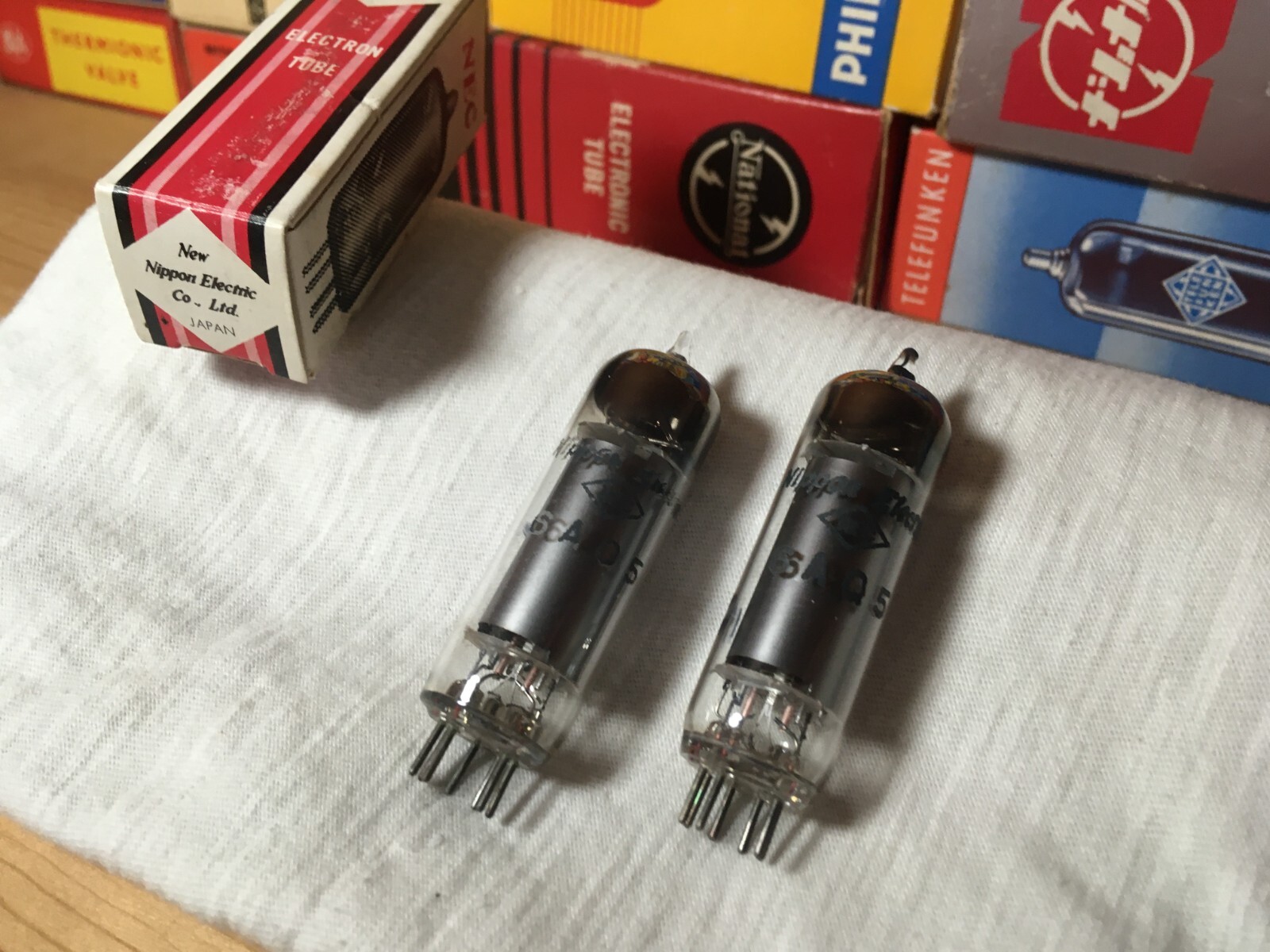 2x Rare Dgetter NEC Nippon NOS Japan 6AQ5 Audio Tubes ~ 6669 EL90 6005 ...