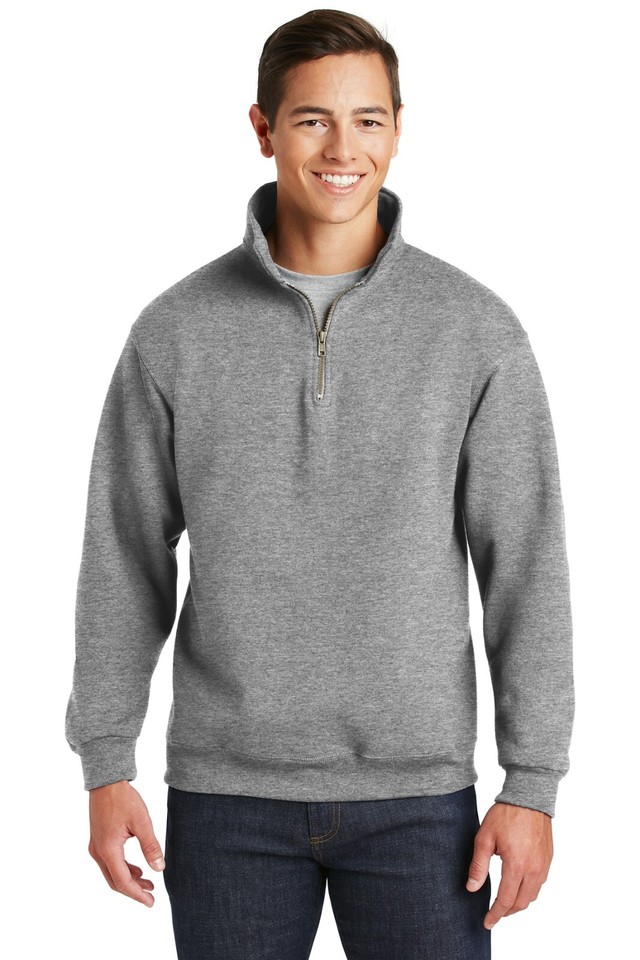 Jerzees 4528 Adult Super Sweats NuBlend Fleece Quarter Zip Pullover | eBay