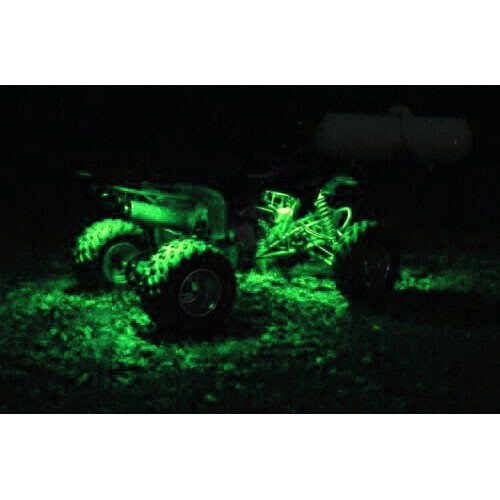 ATV LED Snowmobile Underglow 12v Custom LED Neon Accent Lighting Green ...