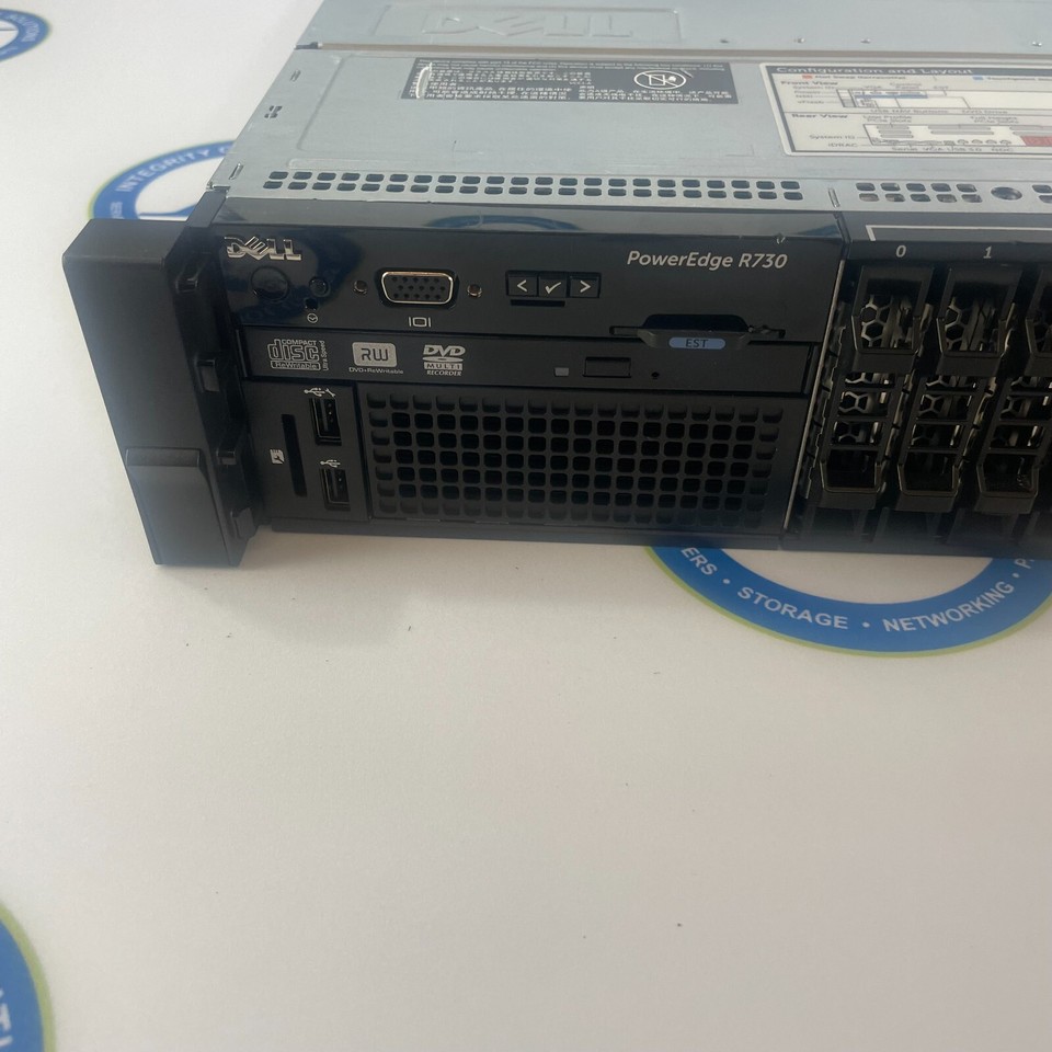 Dell PowerEdge R730 SFF 2 x E5-2698V3 - 8 x 600GB - 192GB RAM- RAID ...
