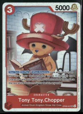 One Piece Two Legends English NM-MT Unplayed OP08-007 Tony Tony Chopper ...