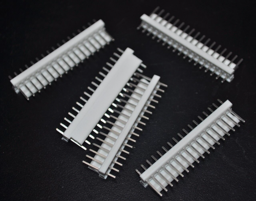 Lot of 5 AMP TE PCB Mount Header - Vertical -Wire-to-Board - 17 Pos 1 ...