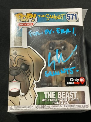Chauncey Leopardi THE SANDLOT #571 BEAST SQUINTS Signed Funko Pop! JSA ...