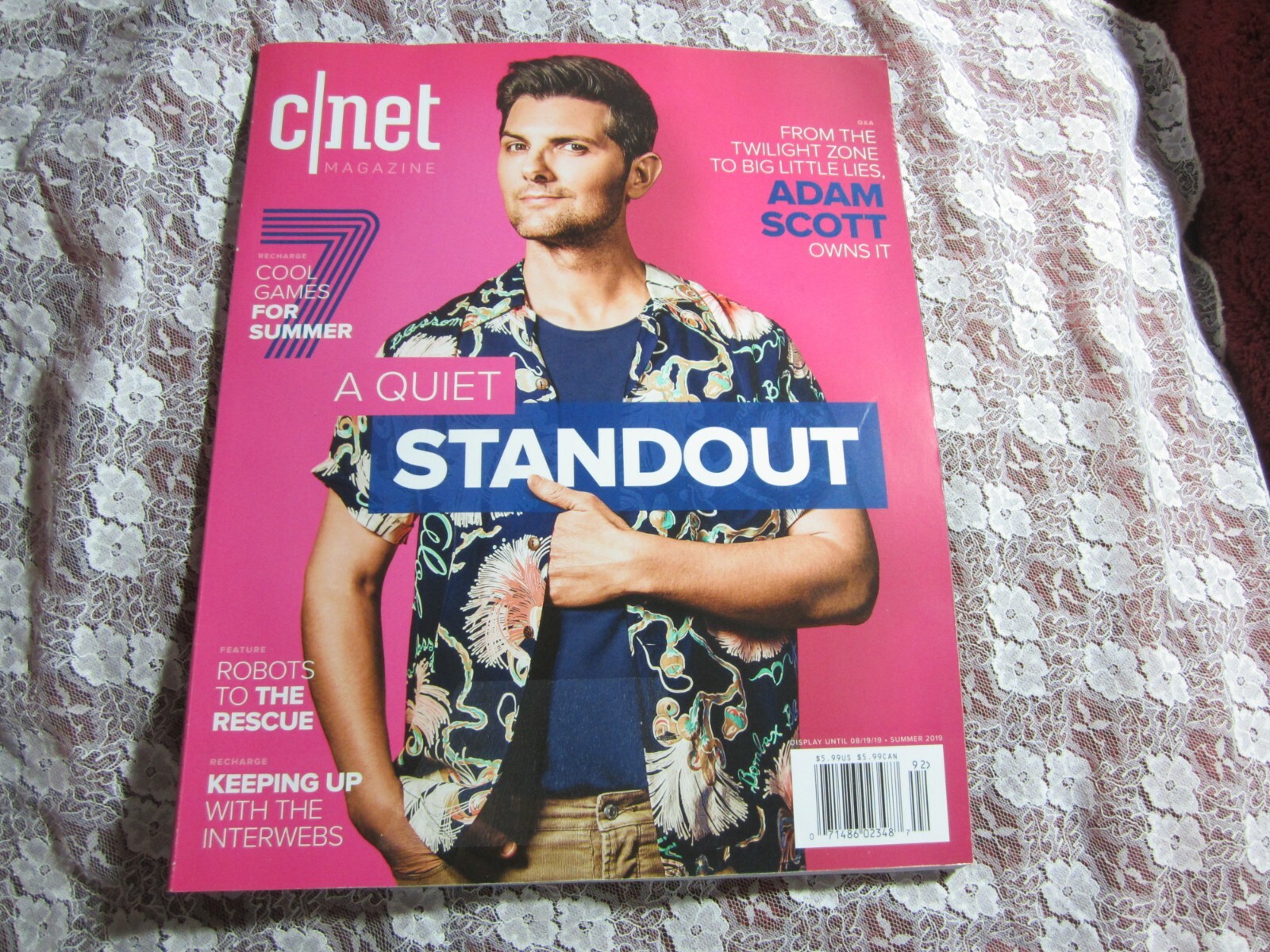 Summer 2019 Cnet Magazine, Adam Scott Cover | eBay