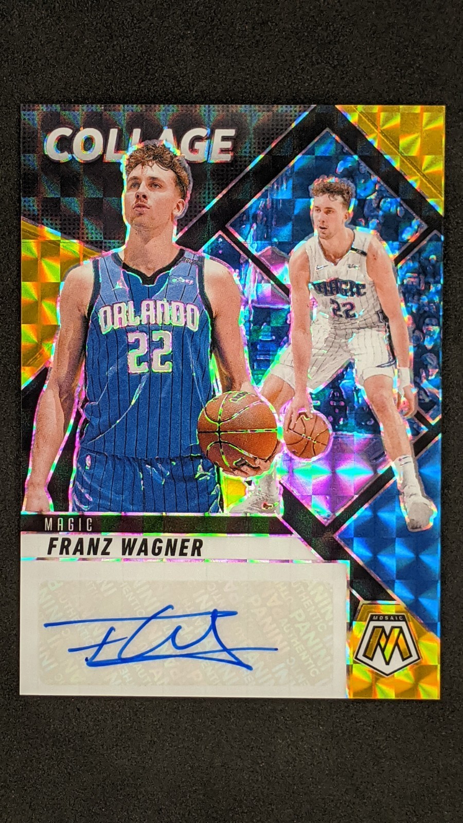 2024-25 Panini Mosaic - Collage Autographs Mosaic Franz Wagner #CAM-WAG ...