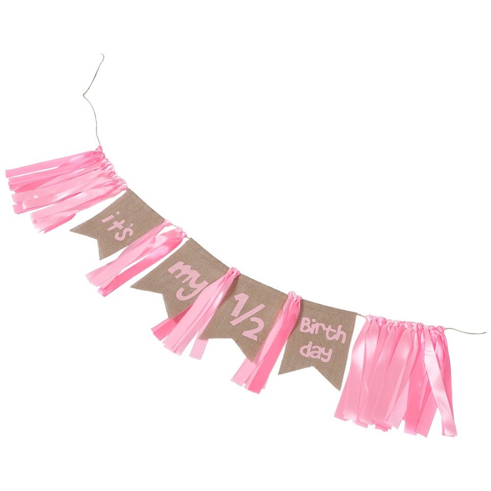 Chair String Flag High Banner Birthday Highchair Decoration Happy ...